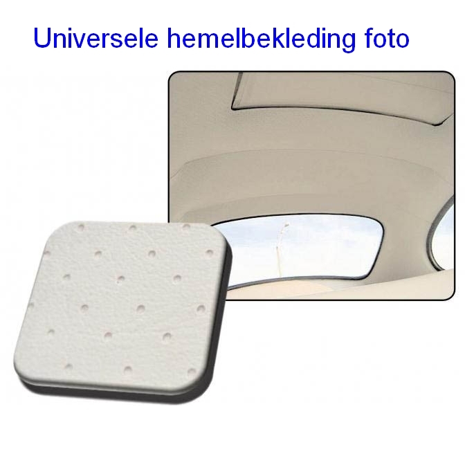 Hemelbekleding geperforeerd vinyl met schuifdak gebroken wit. Kever 8/ ...