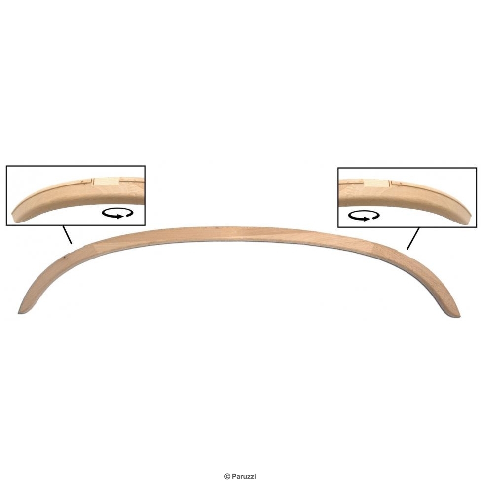 Kapframe achterbalk (hout) Kever 8/64»7/71 cabriolet